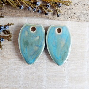 Drop Geometric Pattern Charms for Making Earrings, 2pcs Boho Artisan ...