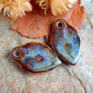 Handmade Heart Charms, Artisan Ceramic Charms for Jewelry Making ...