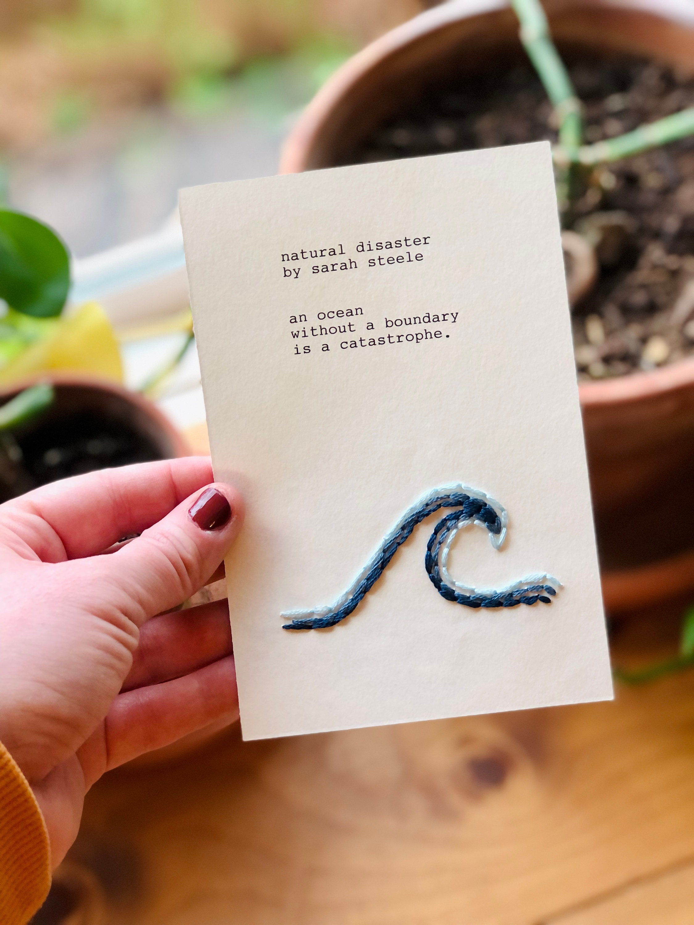 Natural Disaster: Poem on Boundaries - Etsy