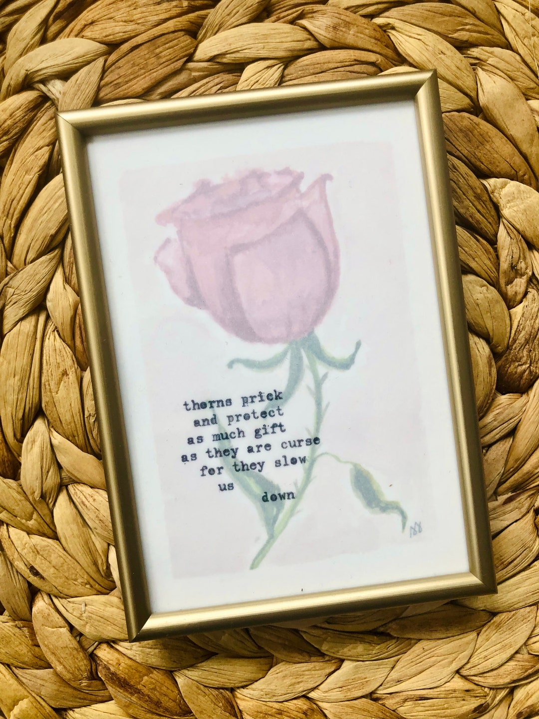 Blessed Wound // 3.5x5 // Original Poetry Typed on Vellum and Laid Over ...