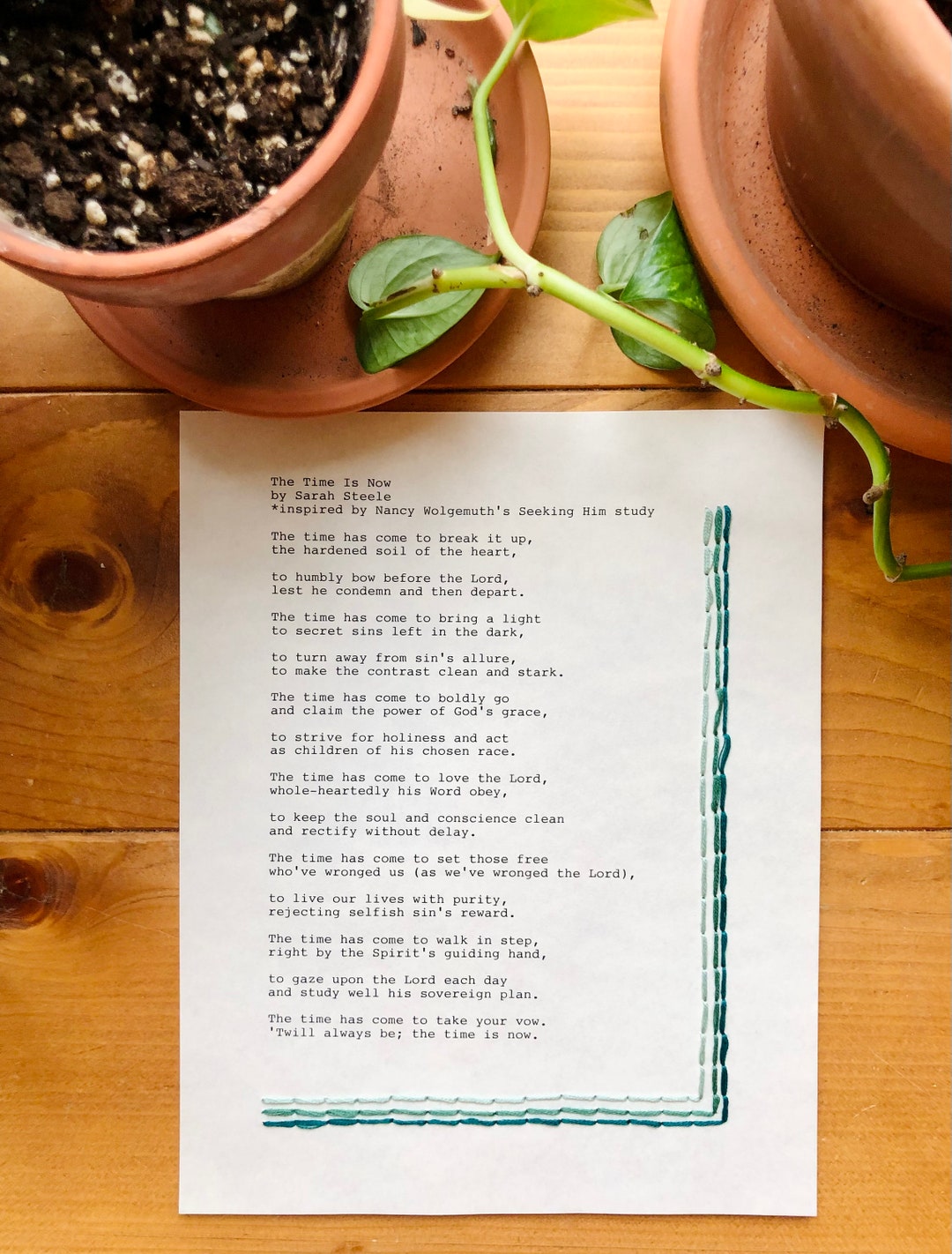 Poem on Repentance - Etsy