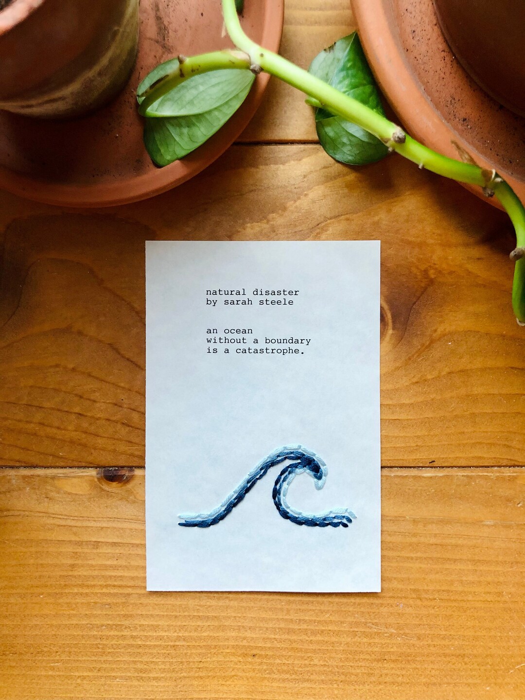 Natural Disaster: Poem on Boundaries - Etsy