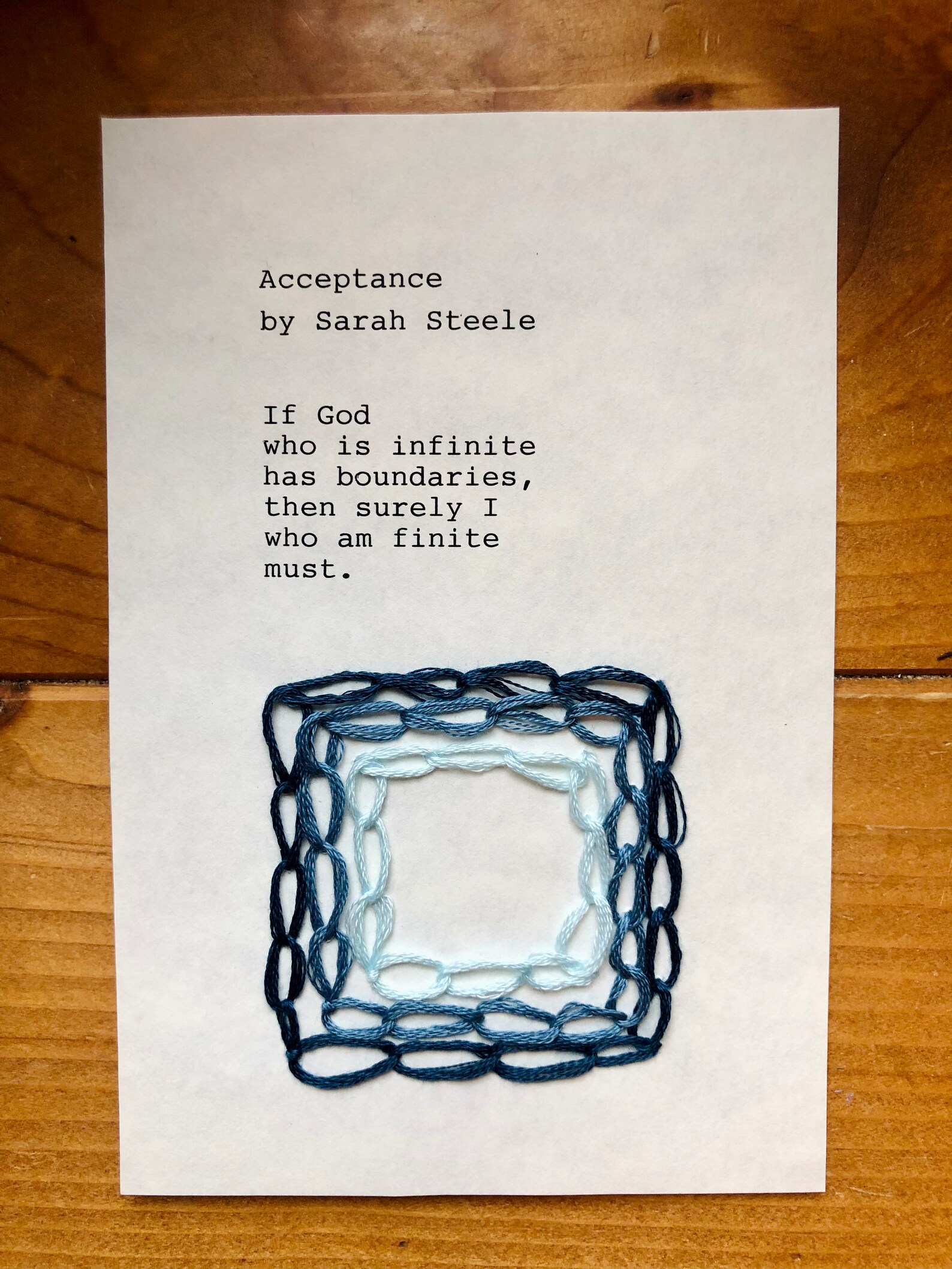 Acceptance: Original Poem About God and Boundaries - Etsy