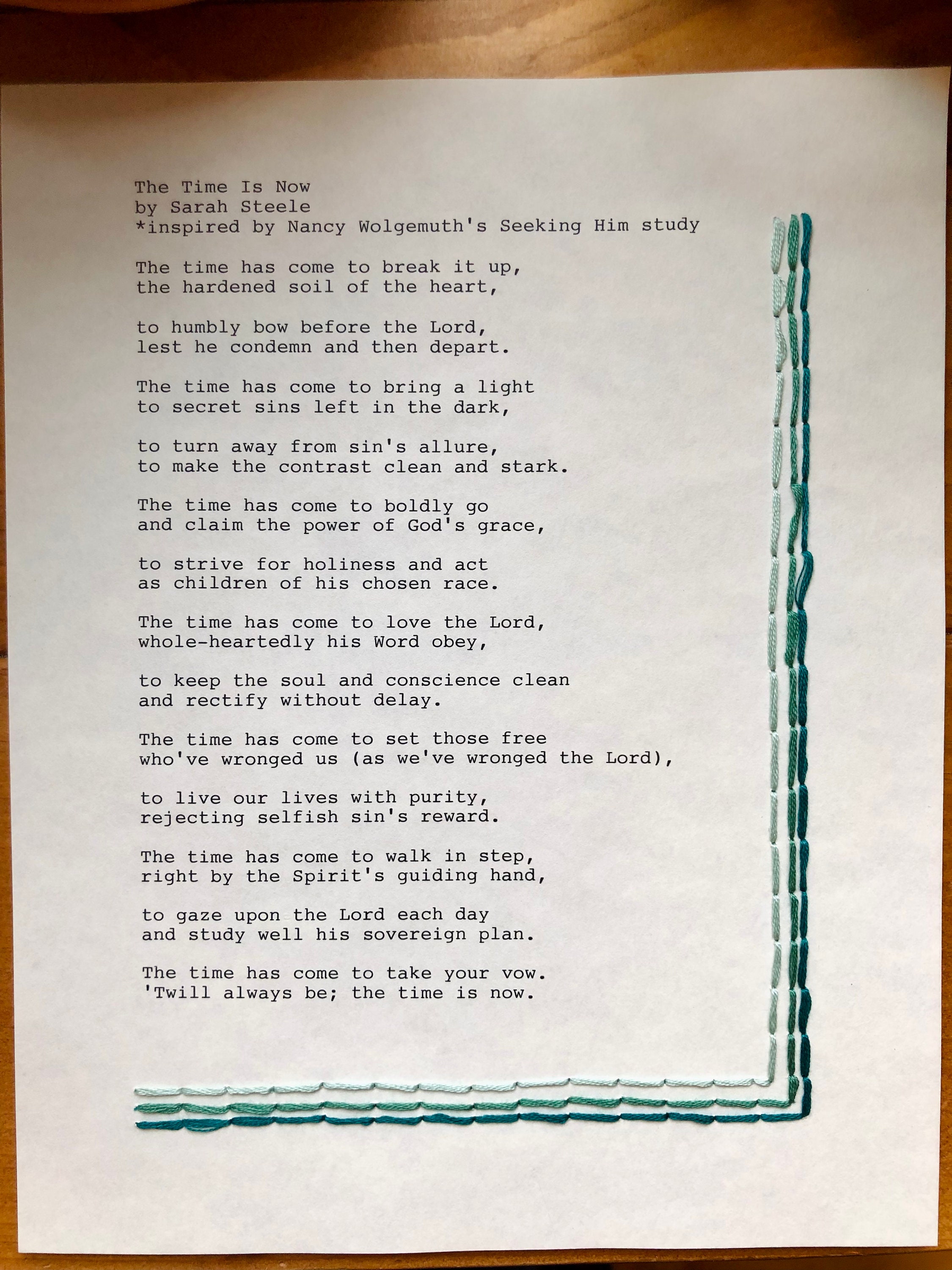 Poem on Repentance - Etsy