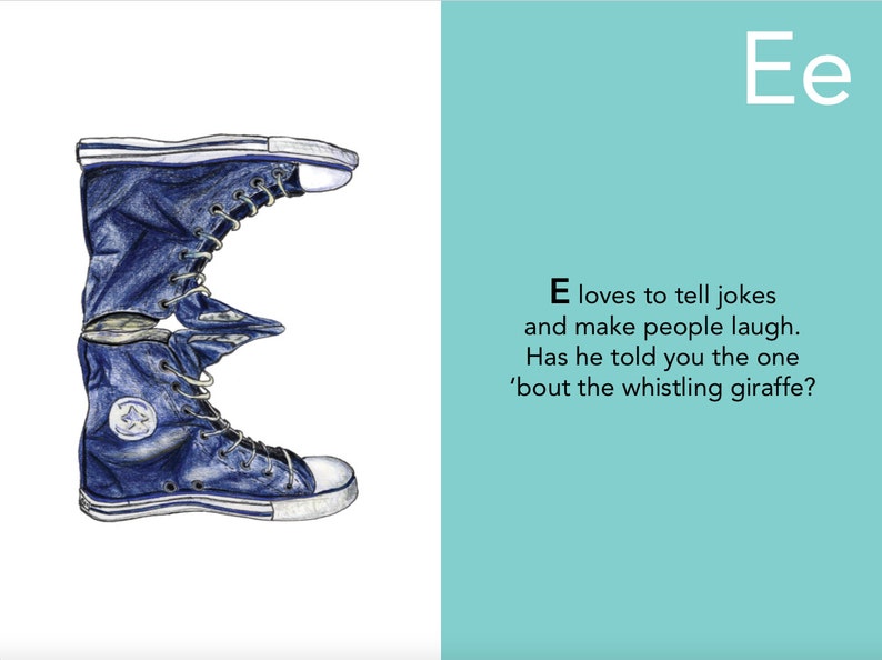 The Shoephabet: Walking Through the Alphabet // Colored Pencil ...