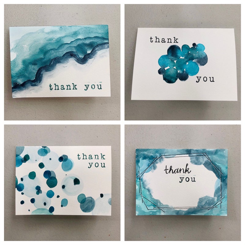 Watercolor Thank You - Etsy