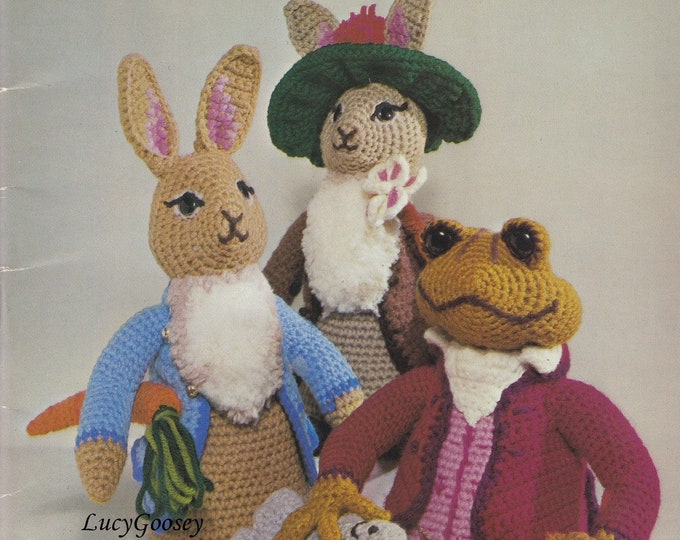 Peter Rabbit & His Friends Dolls to Crochet, Marjie Douglis Pattern ...