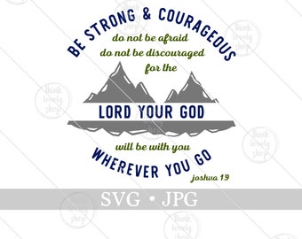 Joshua 1 9 Svg | Etsy