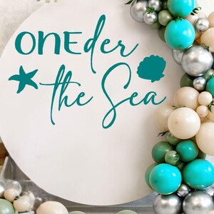 Oneder the Sea Vinyl Decal, First Birthday Party Backdrop, Baby's First ...