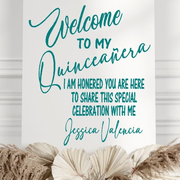 Acrylic Welcome to My Quinceanera - Etsy