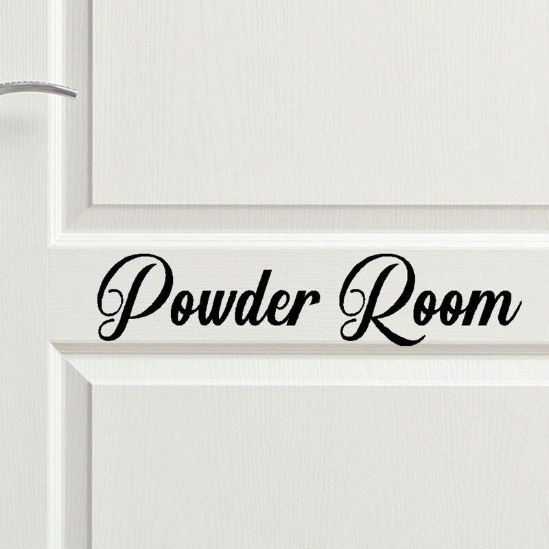 Powder Room Sign - Etsy
