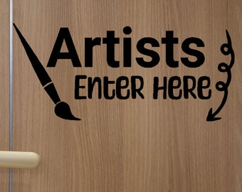Readers Enter Here Adhesive Decal for Door or Wall of - Etsy