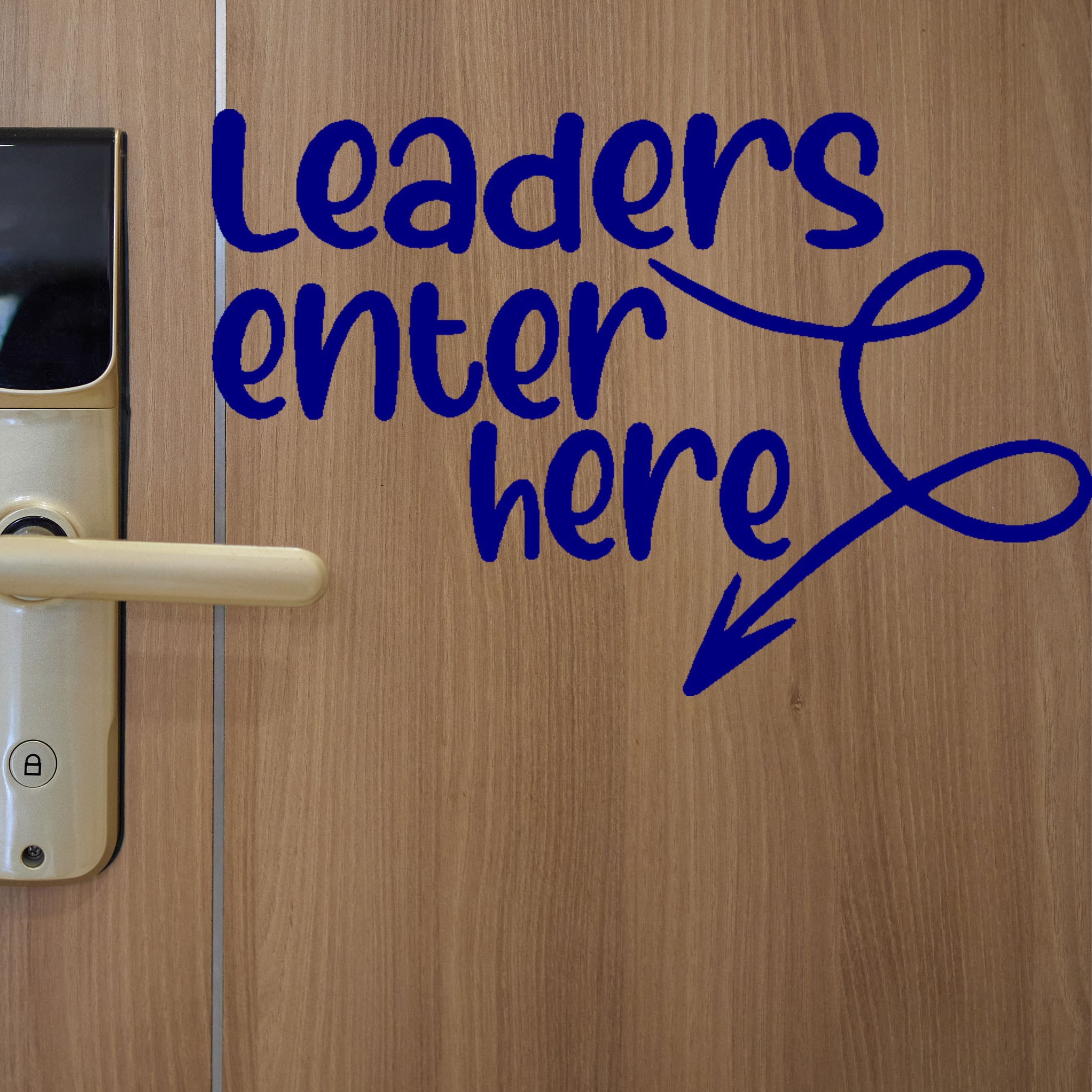 Leaders Enter Here Vinyl Decal, Fun Classroom Door Decals, Gift for ...