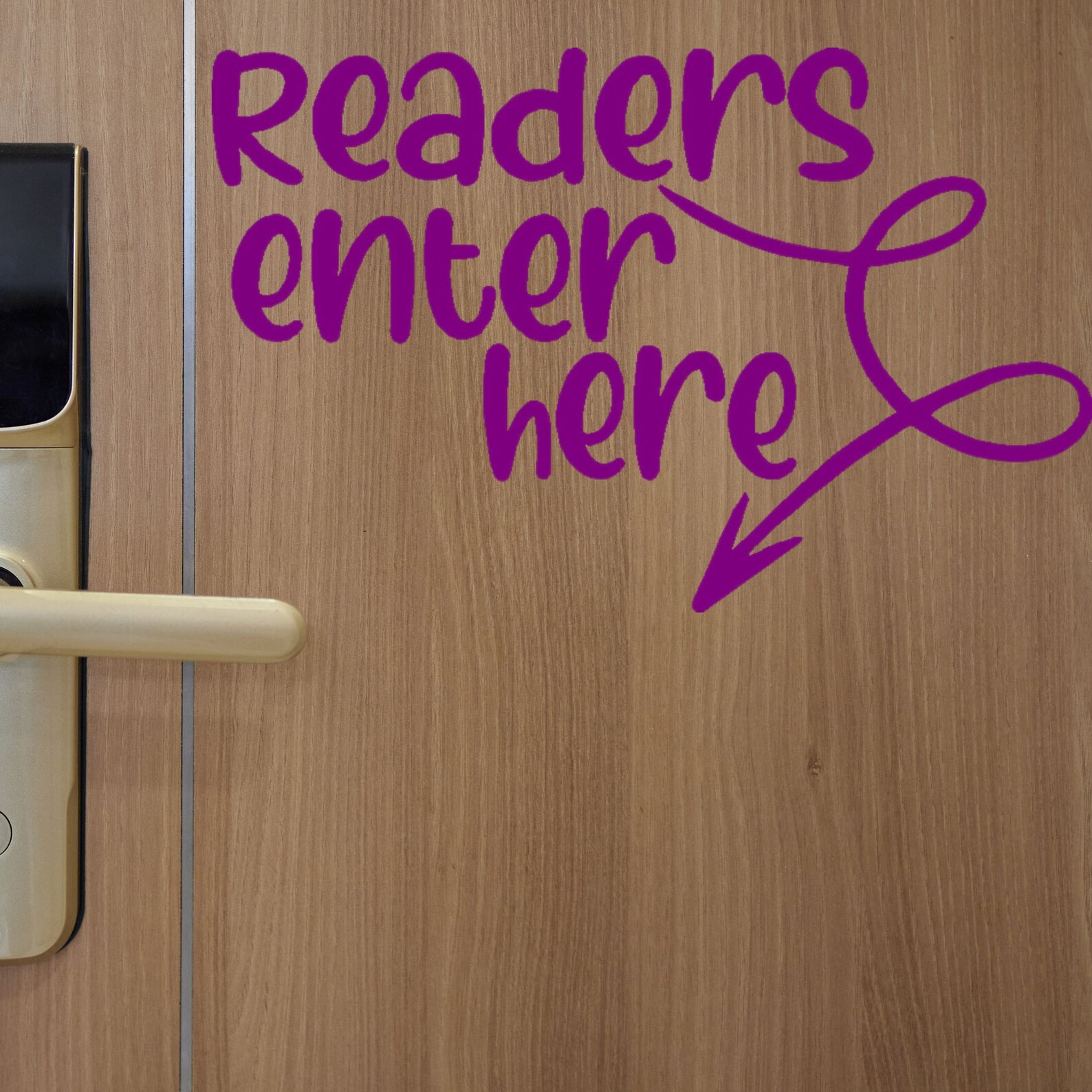 Readers Enter Here Vinyl Decal Removable Sticky Letters - Reading ...