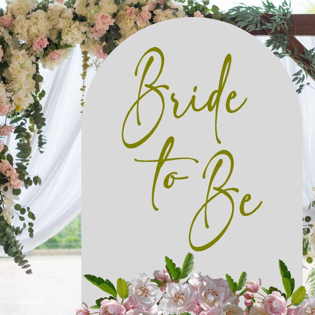 Bride to Be Vinyl Decal for Bridal Shower Engagement Party, DIY Sign ...