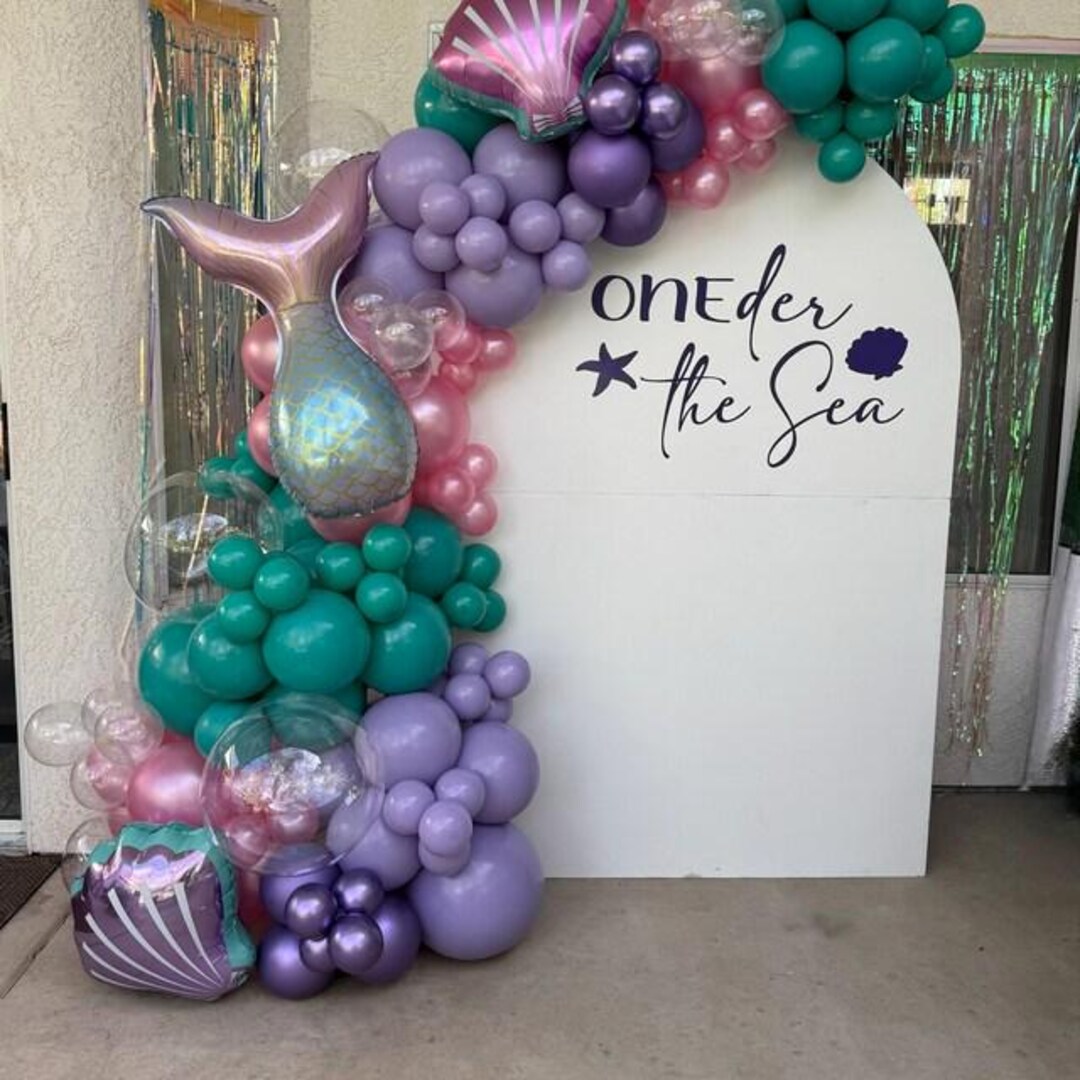 Oneder the Sea Vinyl Decal, First Birthday Party Backdrop, Baby's First ...