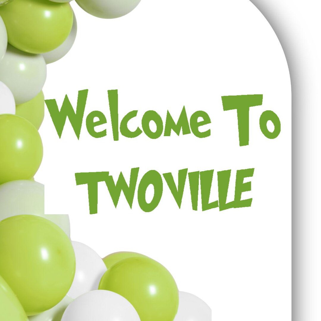 Welcome to Twoville Vinyl Decal Removable Sticky Letters for Balloon ...