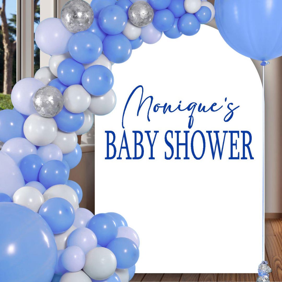 Baby Shower Vinyl Decal Stickers for Balloon Arch Photo Op Backdrop ...