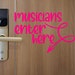 Musicians Enter Here Vinyl Decal for Classroom Door Music - Etsy