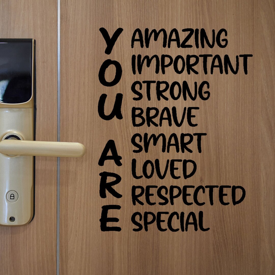 You Are Amazing Affirmation Sign Vinyl Decal, Affirmation Sign for ...