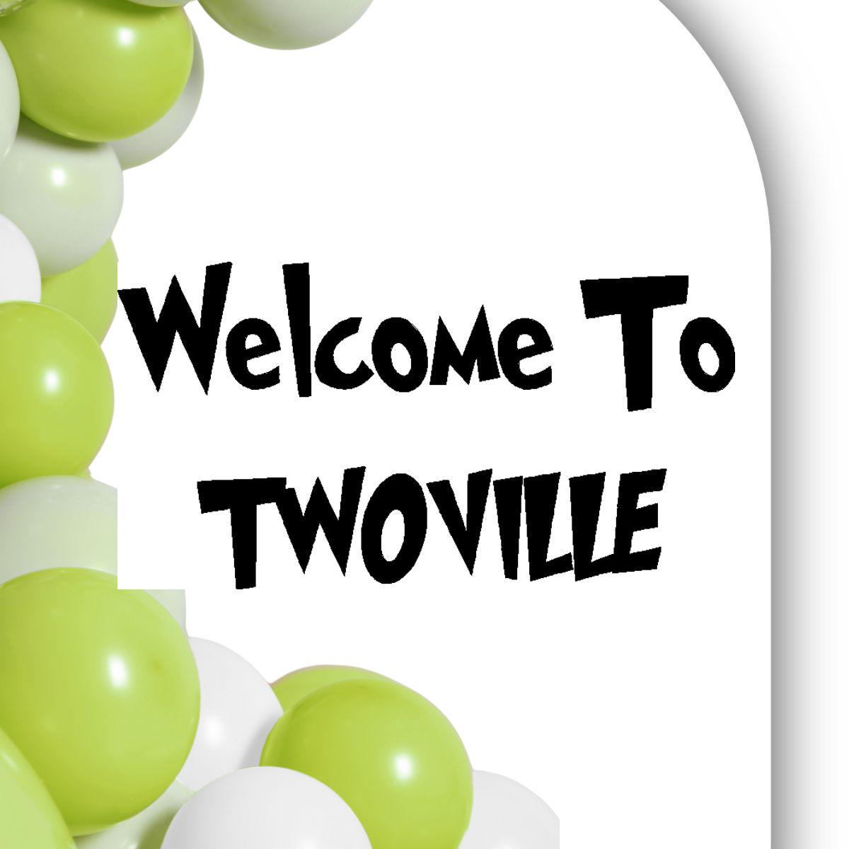 Welcome to Twoville Vinyl Decal Removable Sticky Letters for Balloon ...