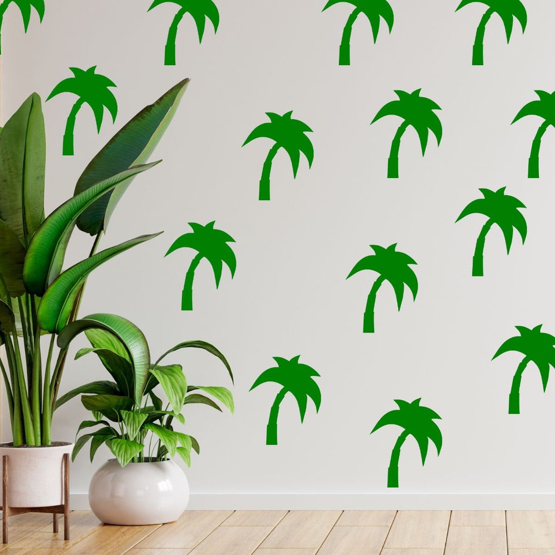 Palm Trees Decal, Car Window Decal, Mirror Sticker, Modern Wall ...