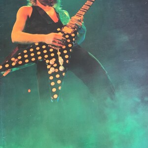 Rare Randy Rhoads Poster Yellow Polka Dot Guitar 1984 - Etsy