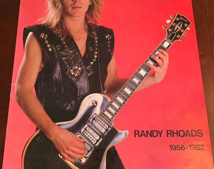 Vintage 1982 Randy Rhoads Memorial Poster Original - Etsy