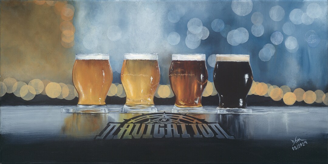 Navigation Beer Flights - Print on Canvas24