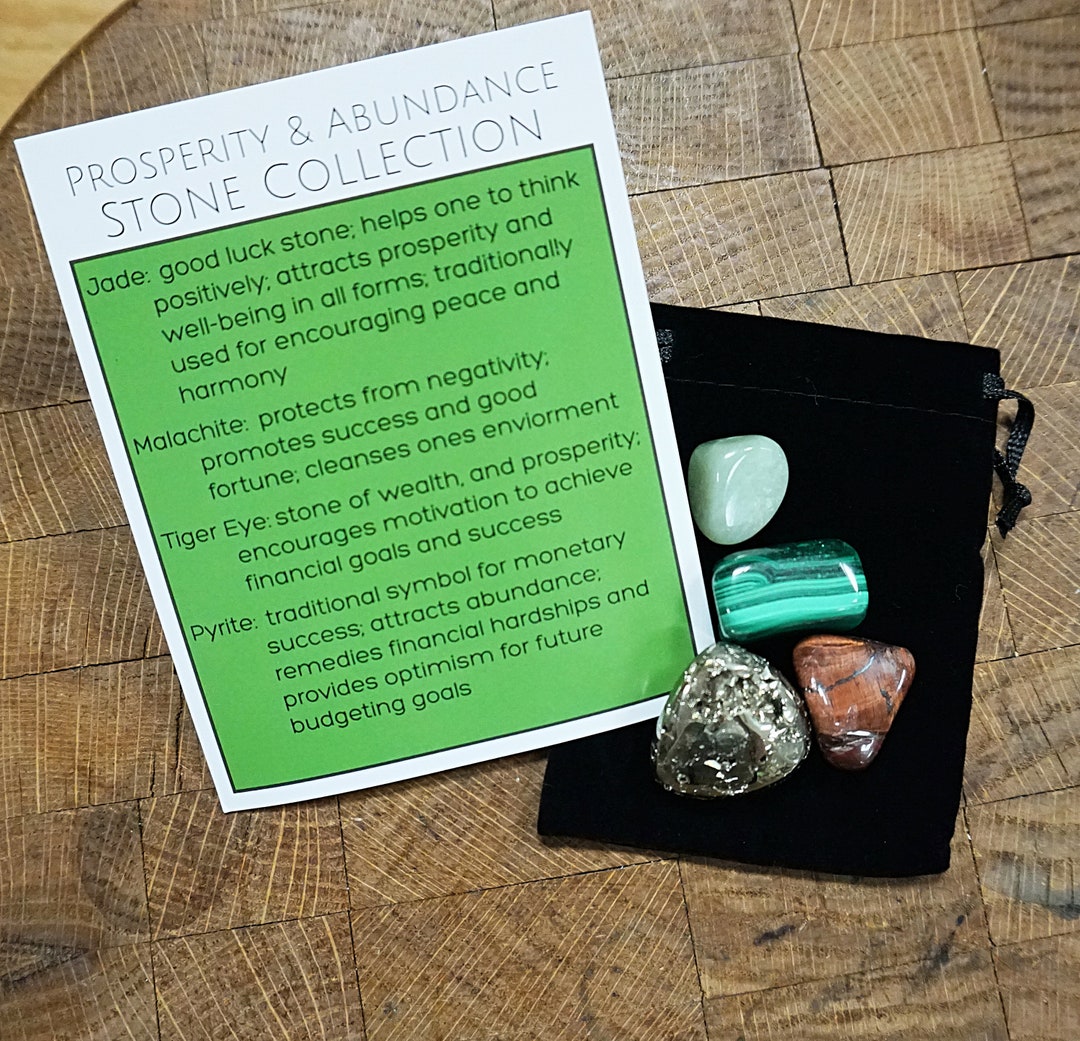 Prosperity & Abundance Stone Collection - Etsy