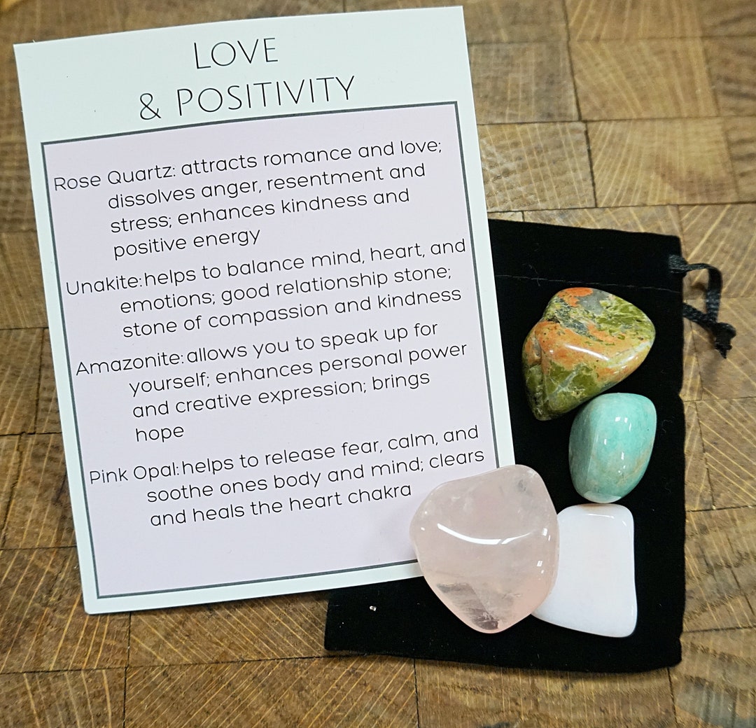 Love & Positivity Stone Collection - Etsy
