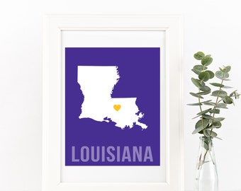 Louisiana print | Etsy