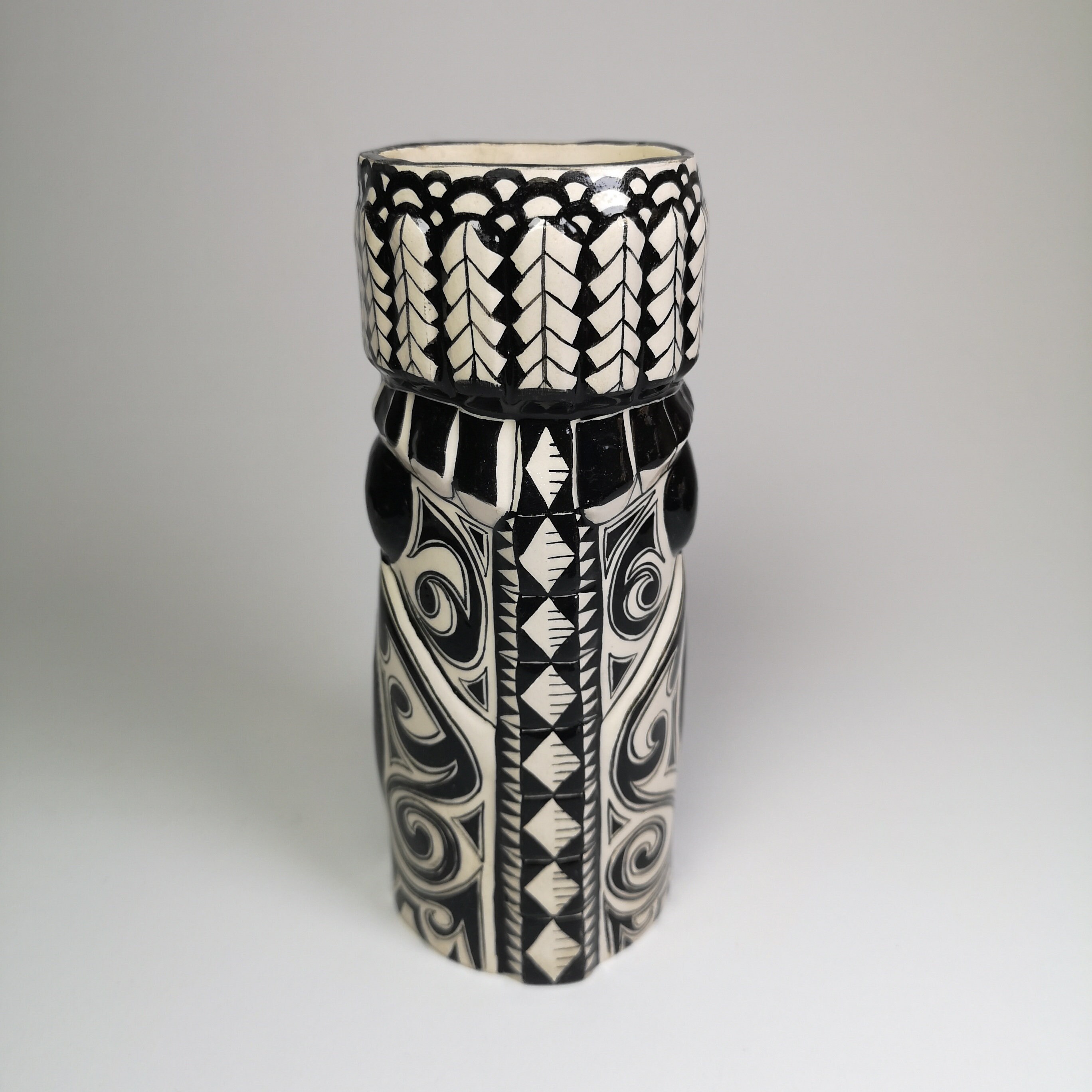 Handpainted Tiki Mug Drinkware Tiki Style Mug Ceramic - Etsy