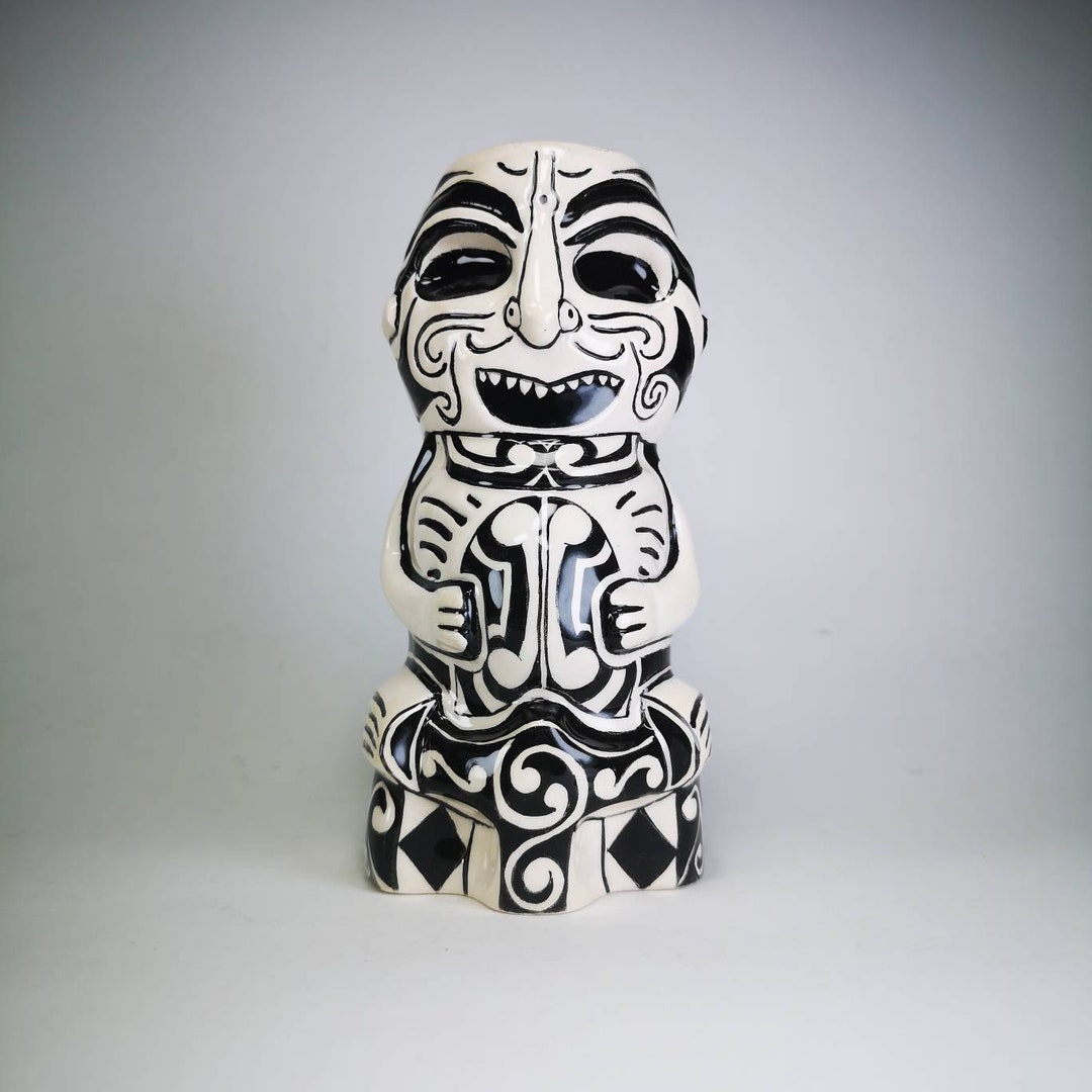 Handpainted Tiki Mug Drinkware Tiki Style Mug Ceramic Tiki Cups Tiki ...
