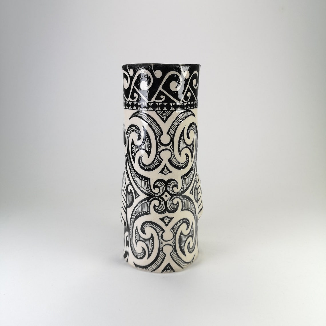 Handpainted Tiki Mug Drinkware // Tiki Style Mug // Ceramic - Etsy