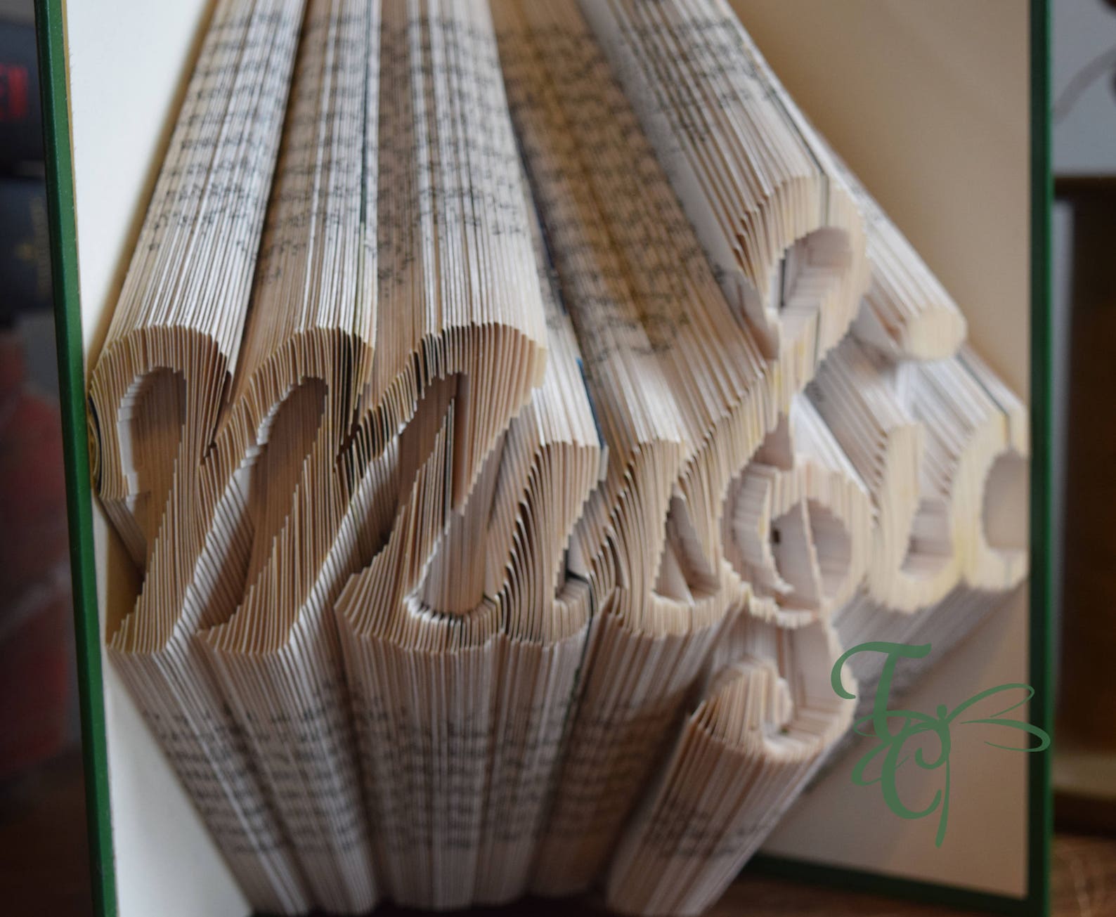 Folded Book Art - Music With Treble Clef - Book Sculpture - Unique ...