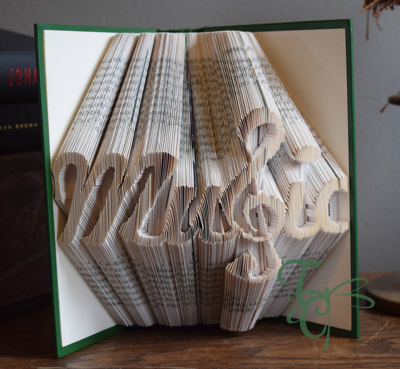 Folded Book Art - Music With Treble Clef - Book Sculpture - Unique ...