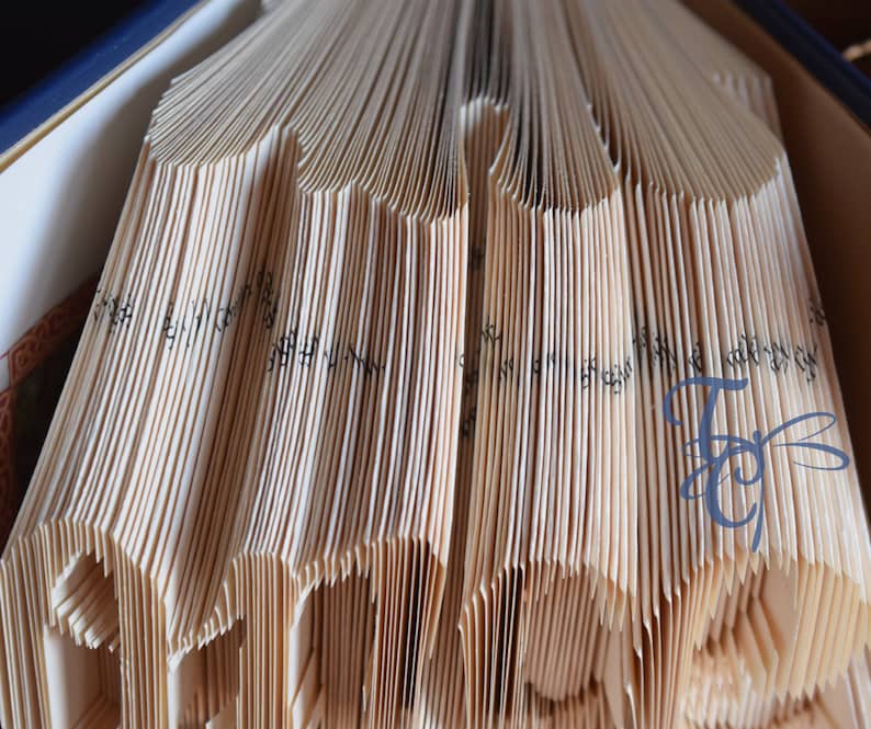 Folded Book Art Once Upon a Time Book Sculpture Fairy - Etsy