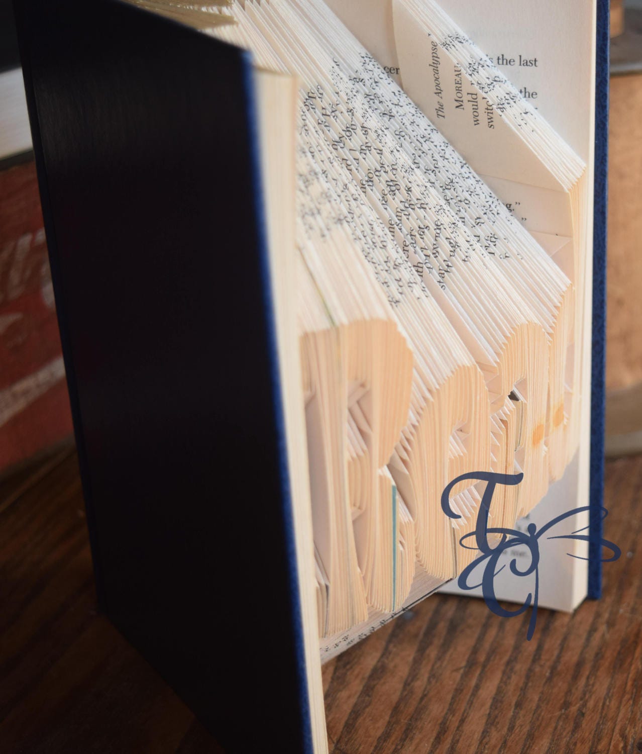 Folded Book Art - Read - Book Sculpture - Bookfolding - Unique ...