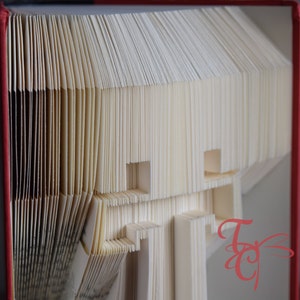 Folded Book Art - Texas Tech - College - Book Sculpture - Unique Gift ...