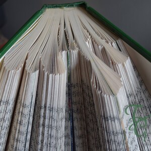 Folded Book Art - Music With Treble Clef - Book Sculpture - Unique ...