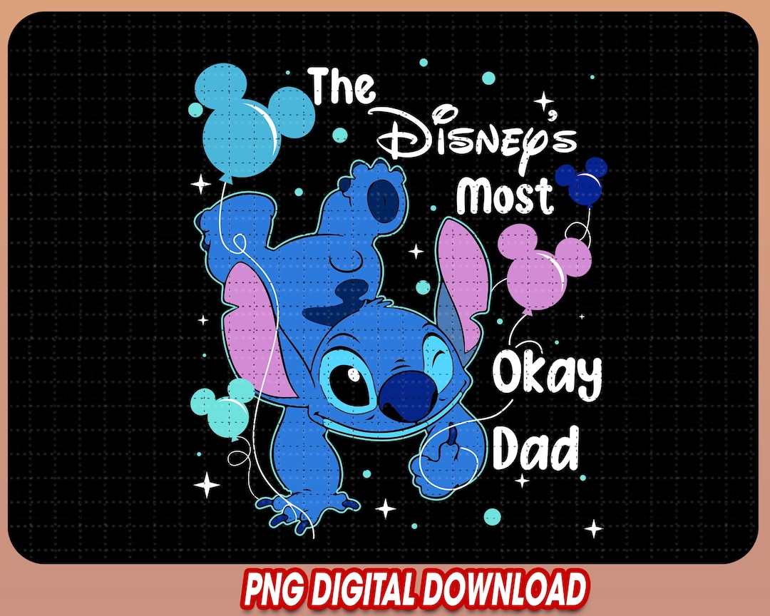 Stitch Dad PNG, Disneyland Fathers Day 2024, Mickey Mouse Png, Best Dad ...
