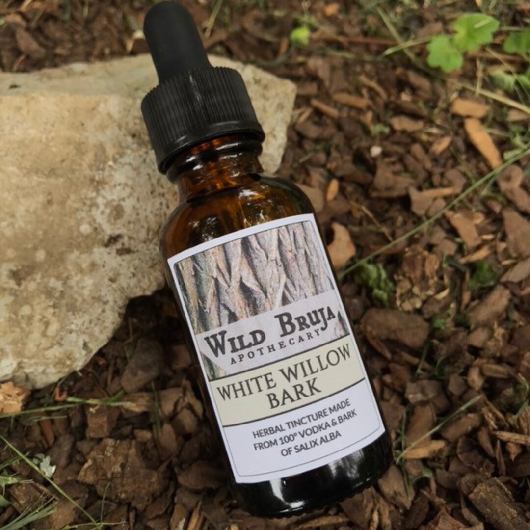 White Willow Bark Tincture • 100 Proof Vodka • Salix Alba • Headaches ...
