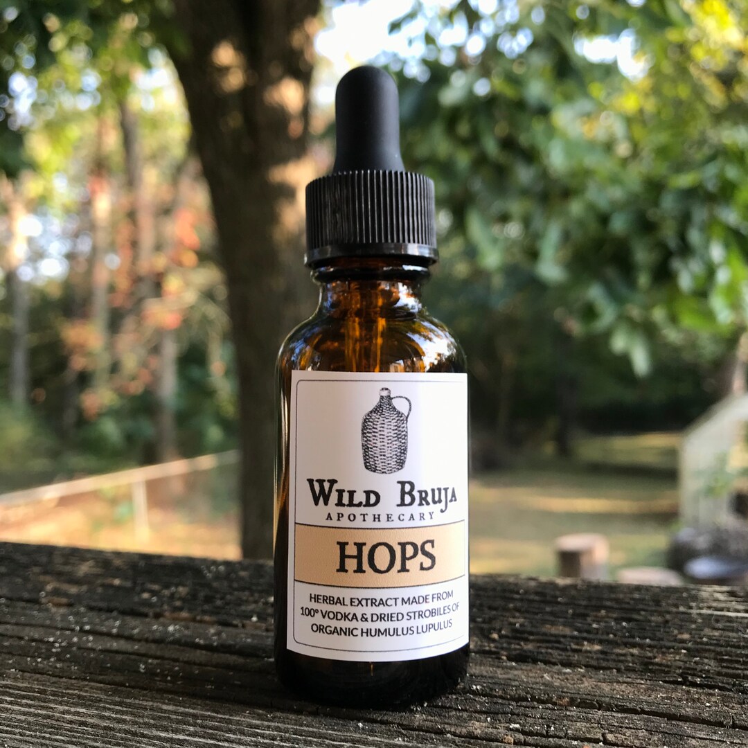 Hops Tincture Humulus Lupulus 100 Proof Vodka Herbal Medicine - Etsy