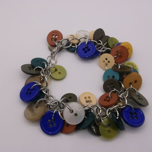 Button Bracelet - Etsy