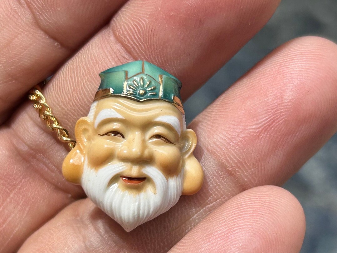 Vintage Arita Toshikane Hand Painted Porcelain Japan Immortal God Tie ...