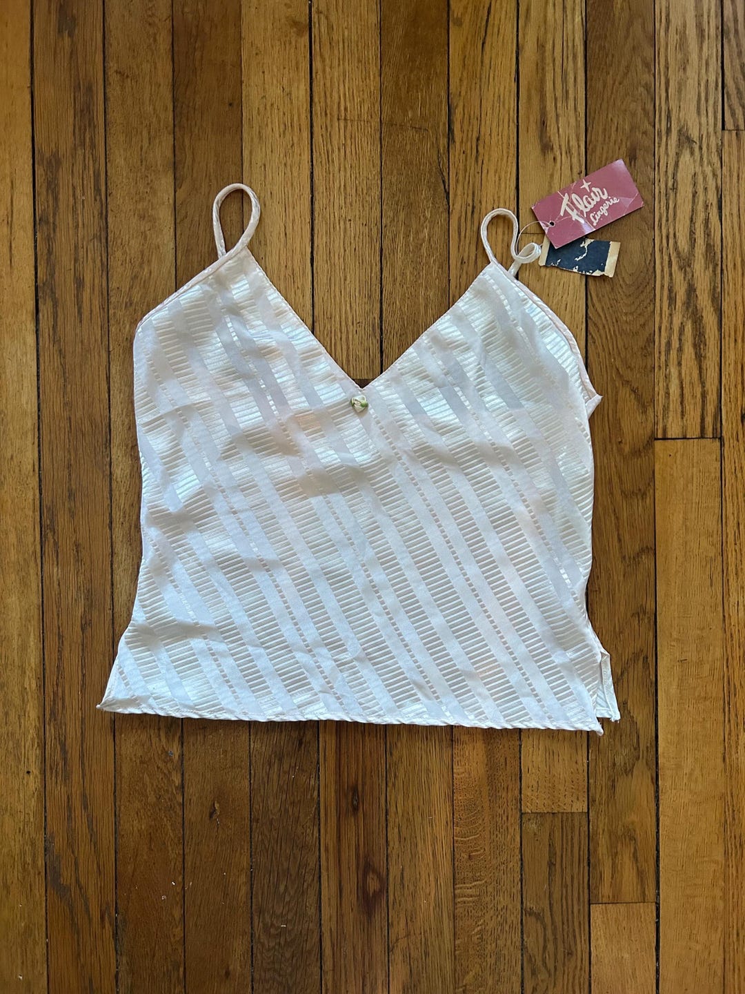 1980s Old Stock Cami Top / Light Pink Vintage Camisole Lingerie/ Flair ...