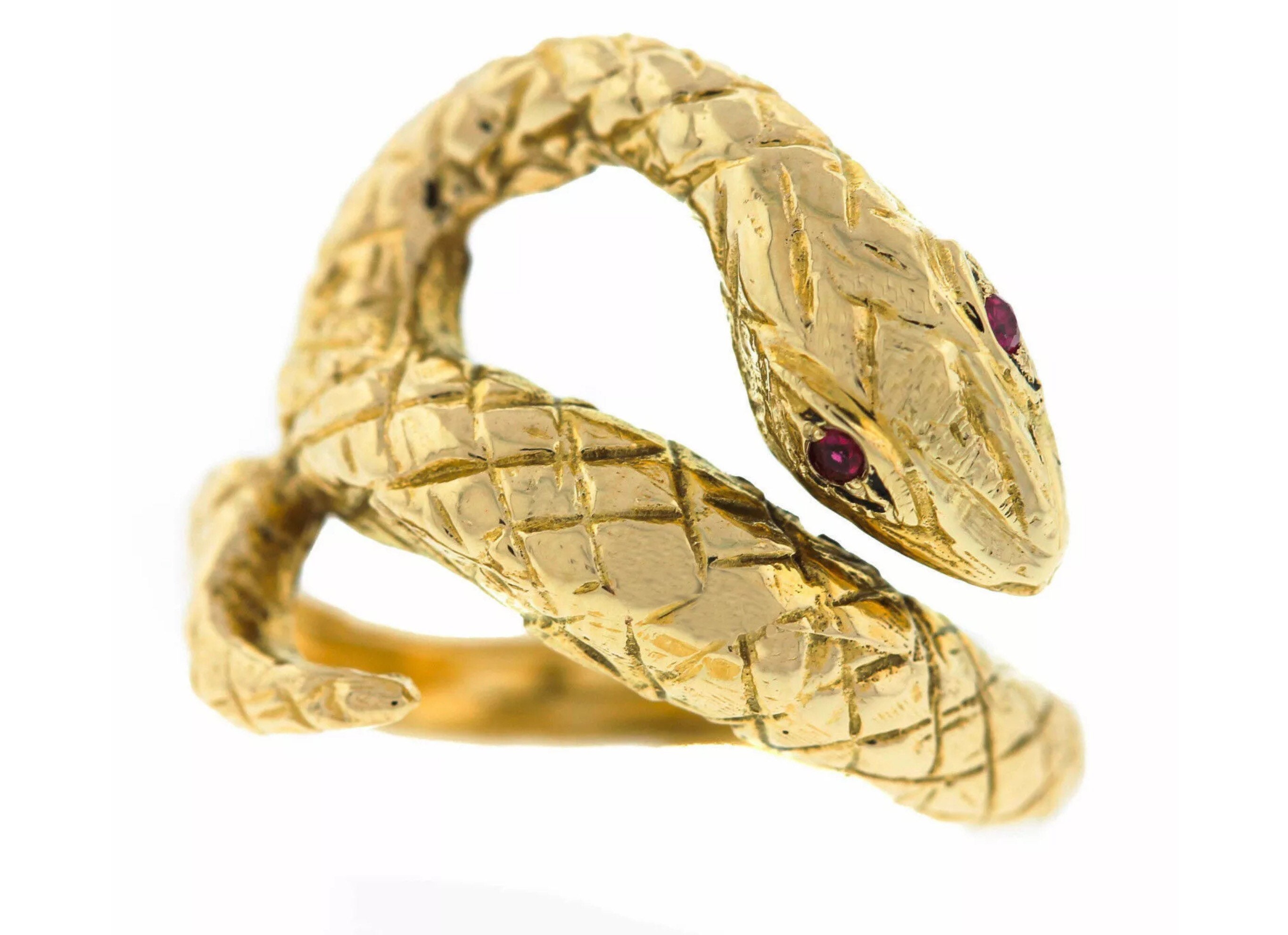 LOVELY VINTAGE SNAKE ring! A symbol of Love and Protection. 14K solid ...