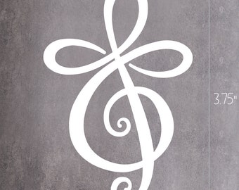 Music note cross | Etsy