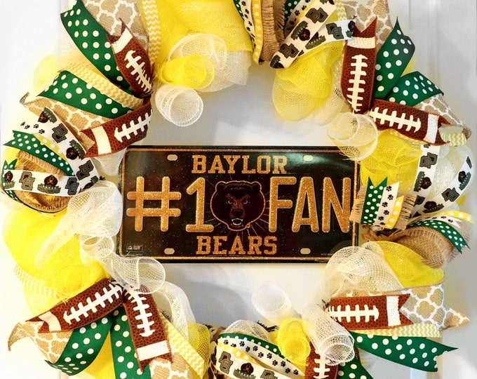 Baylor Wreath - Etsy